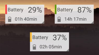 Battery Widget – Android 12：Material Youに対応した、端末とBluetooth機器のバッテリー残量を表示するウィジェット – OREFOLDER